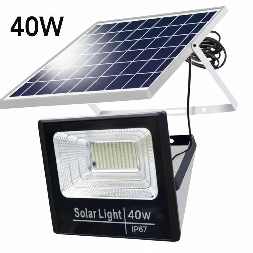 مصباح الطاقة الشمسية flood solar light PROJECTEUR SOLAIRE LED 40W – Menzaa
